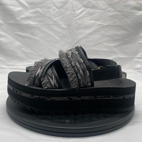 Teva | Shoes | New Teva Flatform Ceres Embroidery Fringed Platform ...